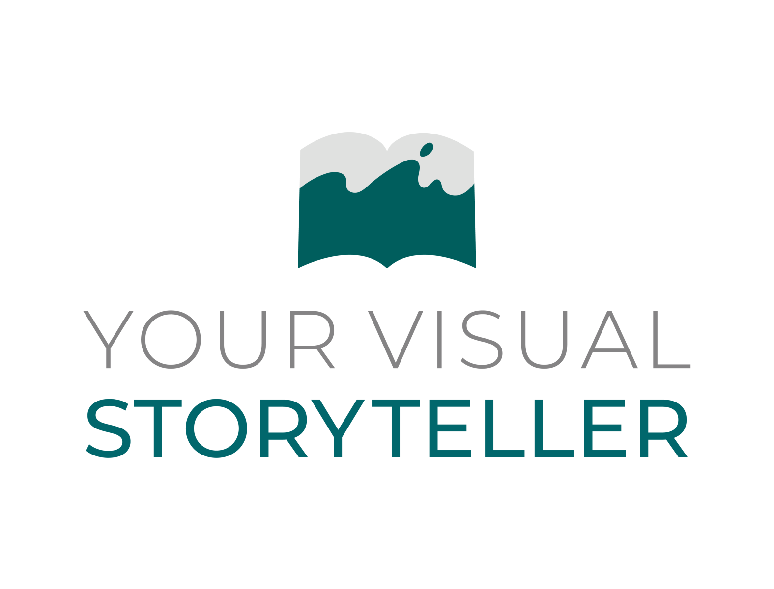 Your Visual Storyteller full color logo by Sara Wright on Dribbble