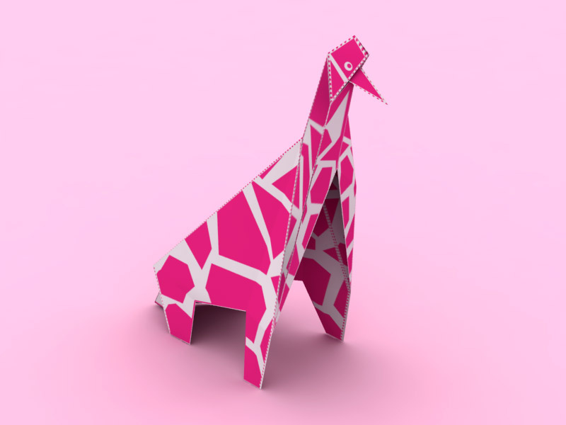 Origami Giraffe by Björn Carlsson on Dribbble