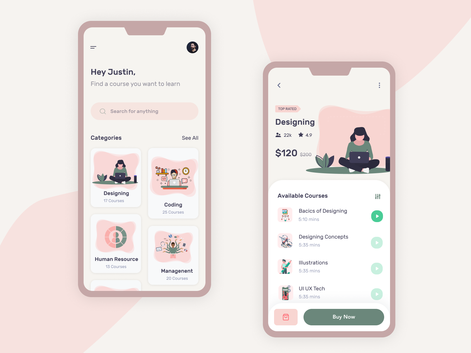The learning app / Mobile Ui concept by Royal Arykin on Dribbble