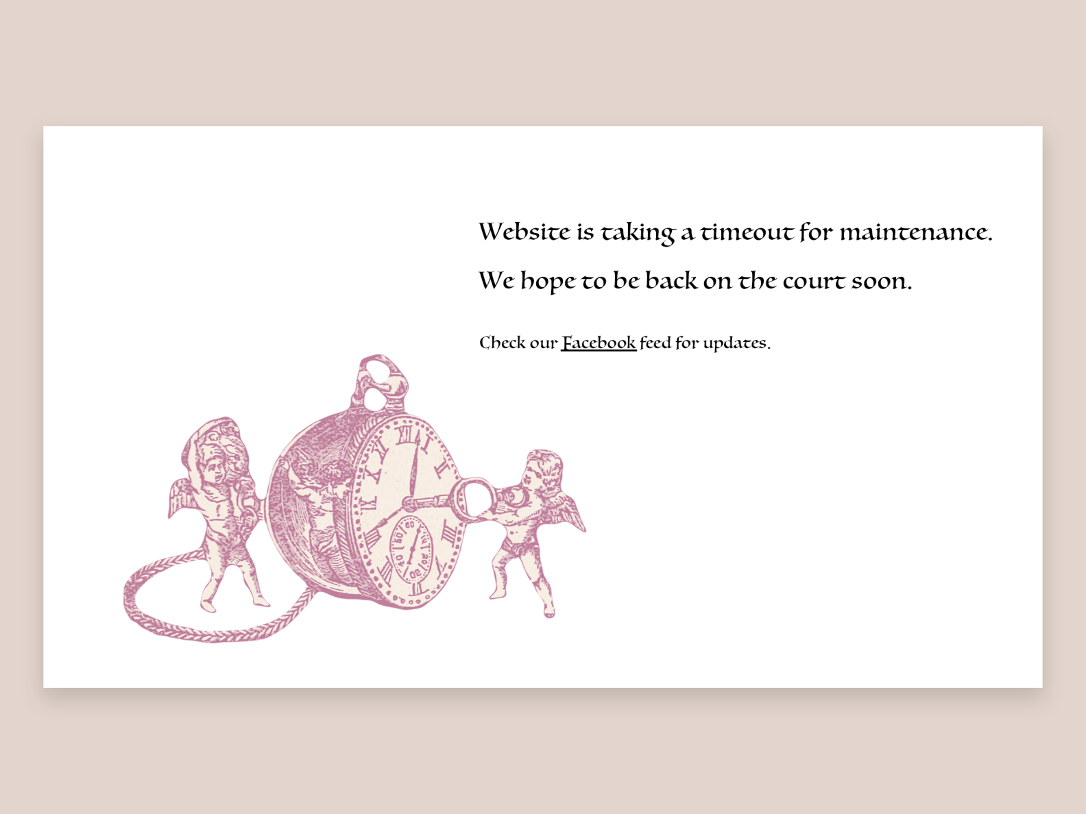 Timeout page by MQ on Dribbble