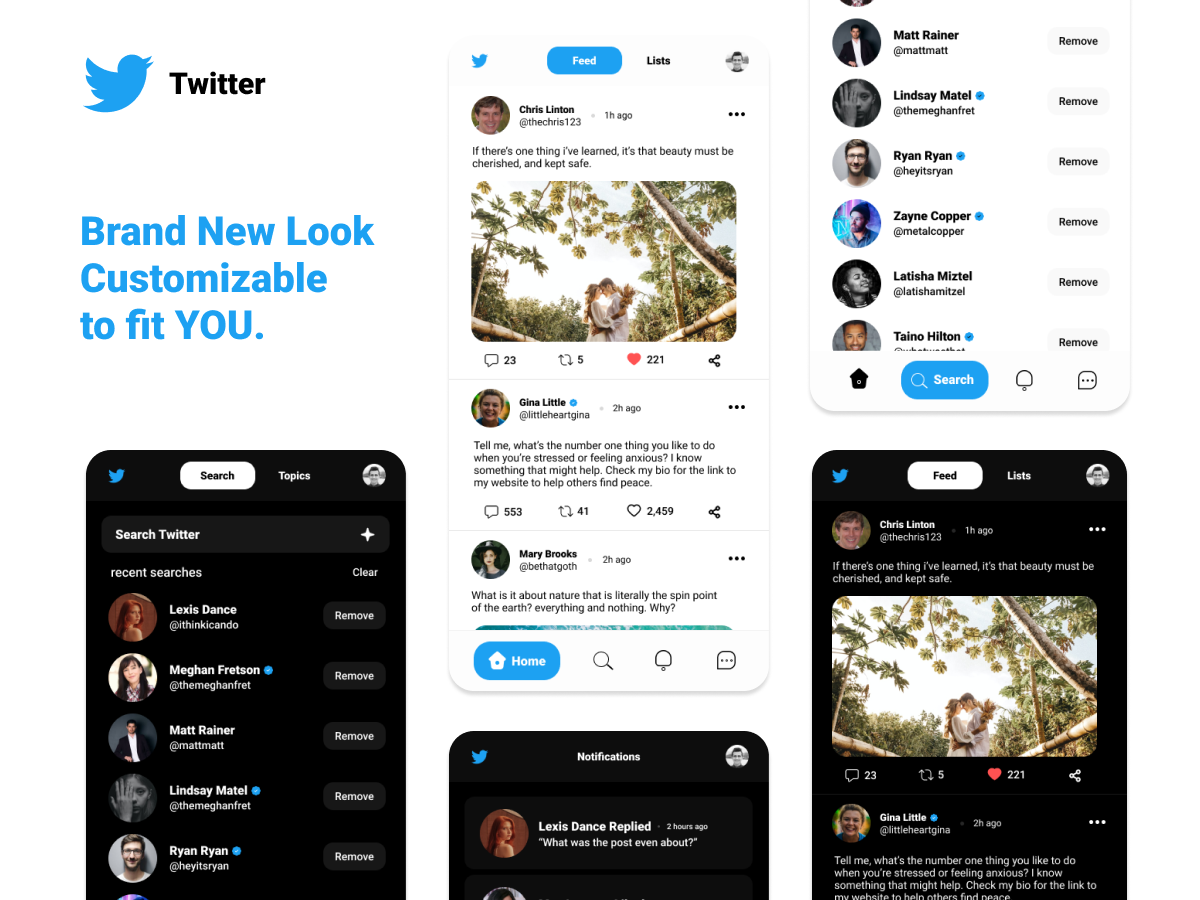 Twitter Redesign by Raven Rhodes on Dribbble
