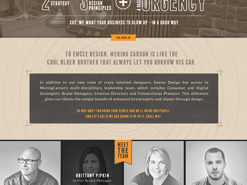 Emcee Design Site by Brandon Meier on Dribbble