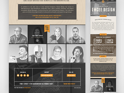 Emcee Design Site by Brandon Meier on Dribbble