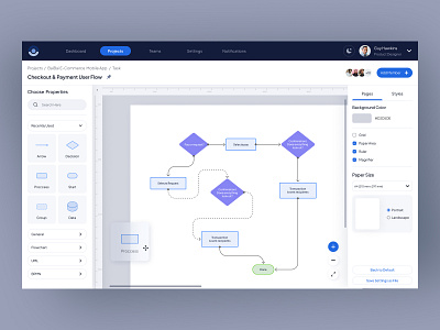 Flow Diagram Web App Maker by Ihya Fathurr 🤖 for Vektora on Dribbble