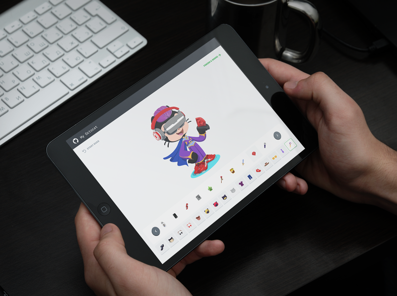GitHub Universe 2018 Octocat Generator by Jeremy Brady on Dribbble