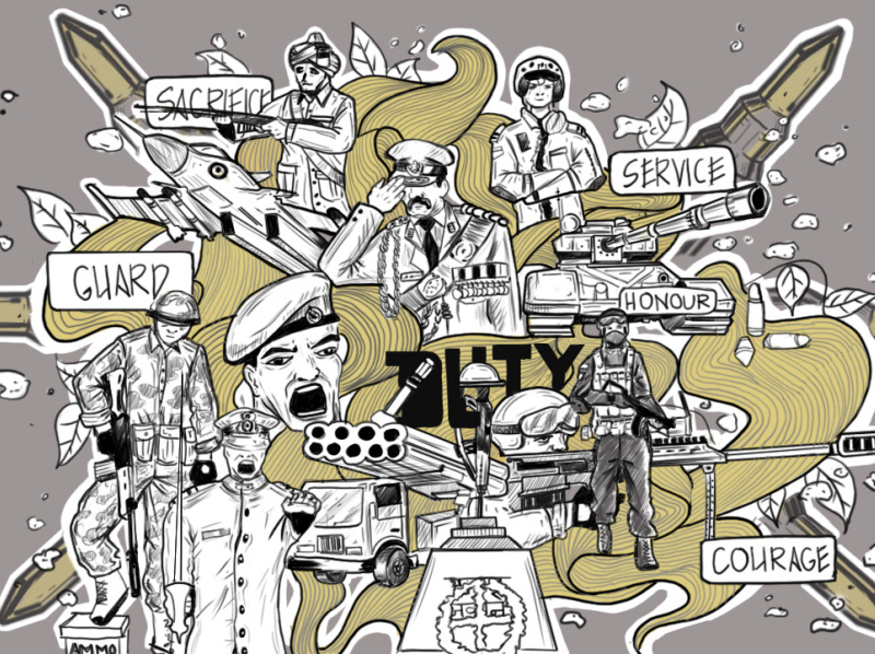 Indian Defense Doodle 2 by Biswajit Das on Dribbble