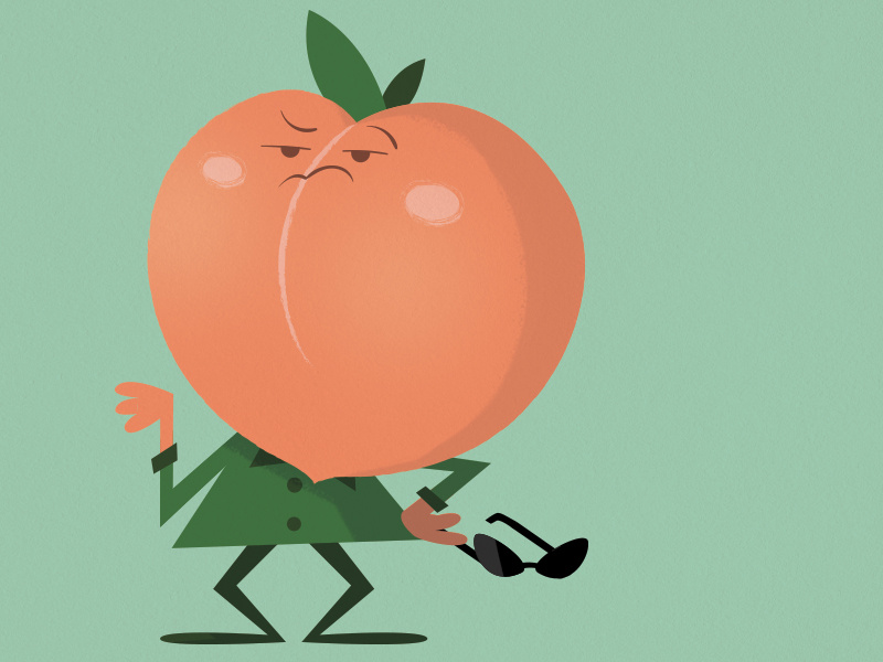 Peach please by Gaspart on Dribbble