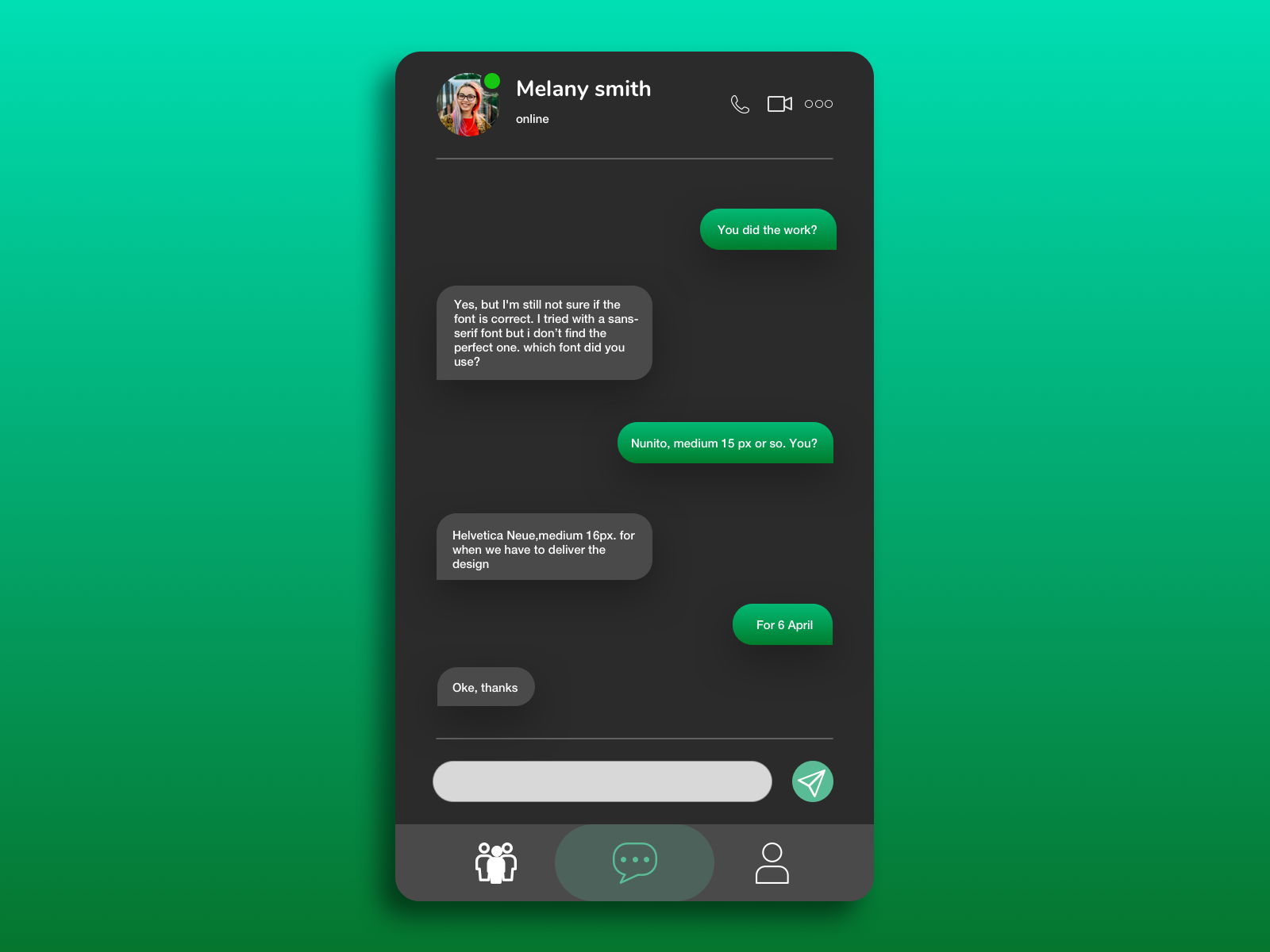 Direct Messaging by Federico Zaffaina on Dribbble