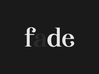 Fade Logo by MyGraphicLab on Dribbble