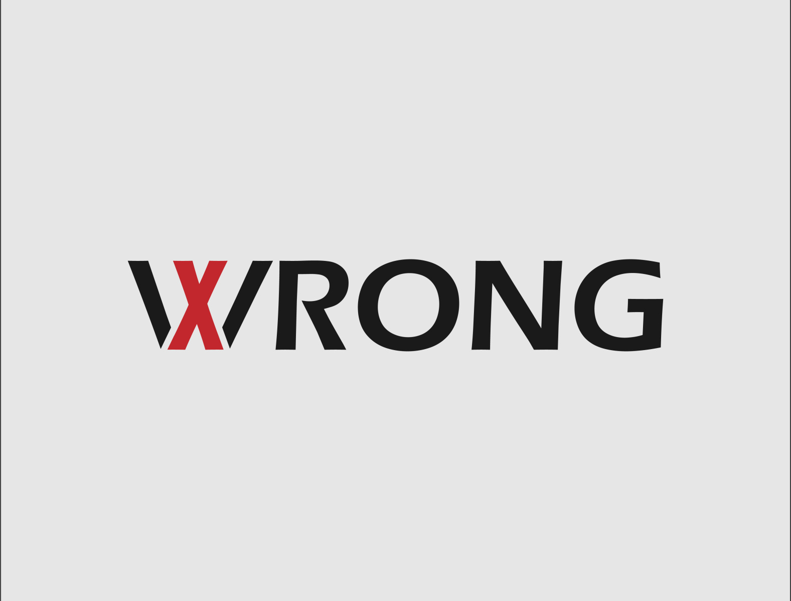 Wrong Logo Concept by MyGraphicLab on Dribbble