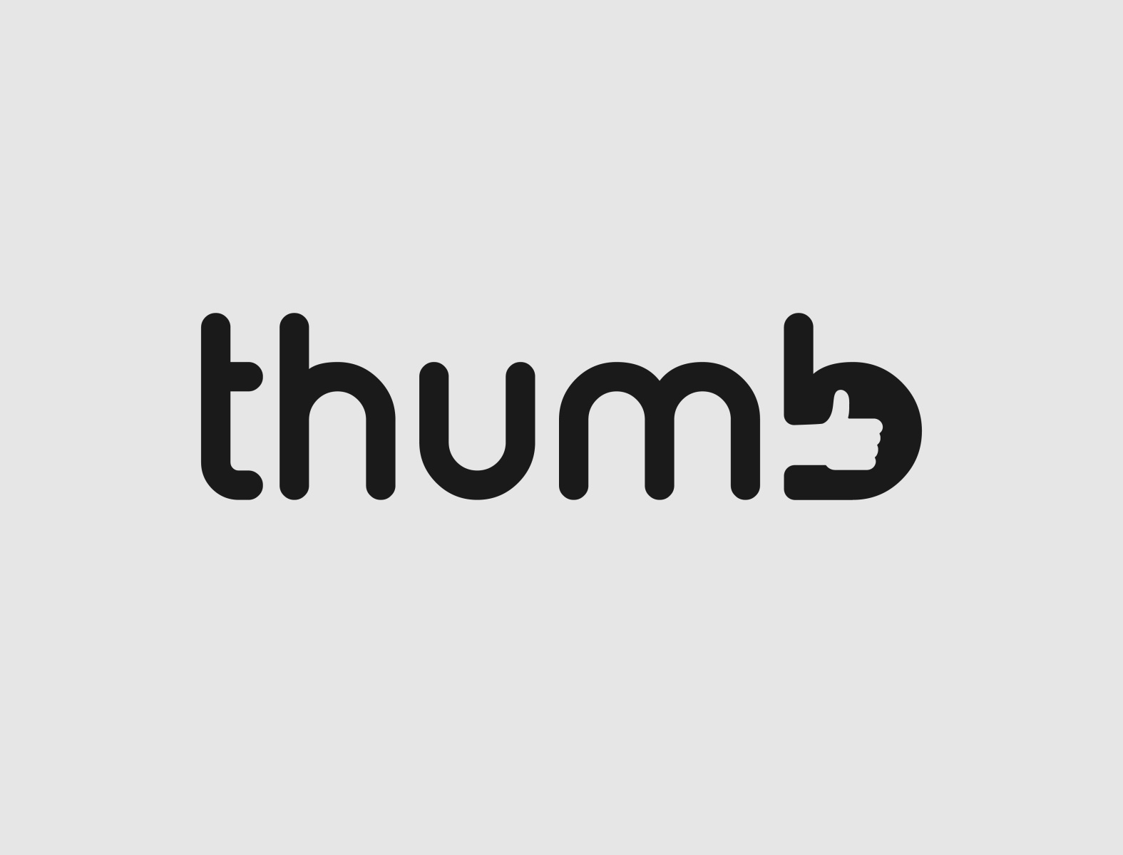Thumb Logo Concept by MyGraphicLab on Dribbble