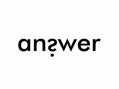 answer logo by Delwar Denim on Dribbble