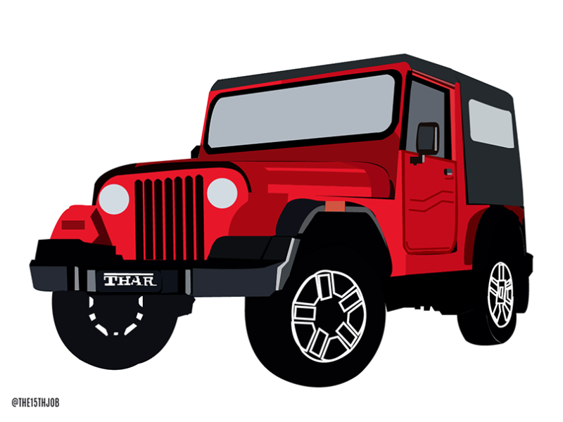 Mahindra THAR by AMIT YADAV on Dribbble