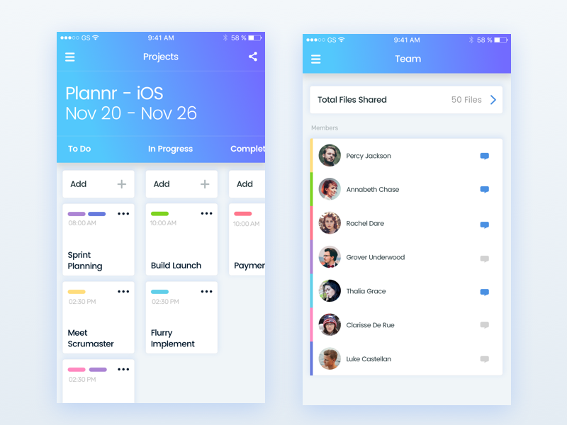 Project Board by Mayank Dhingra on Dribbble