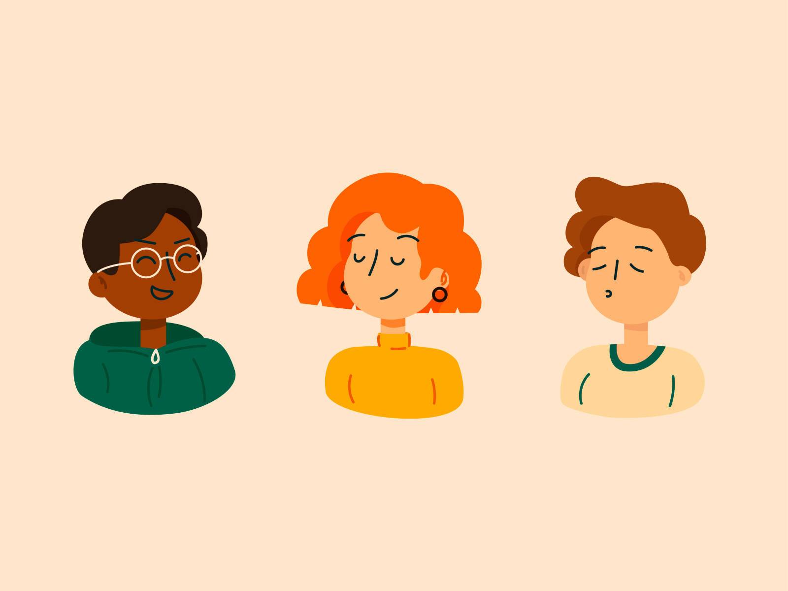 People by Lera Rasolko on Dribbble