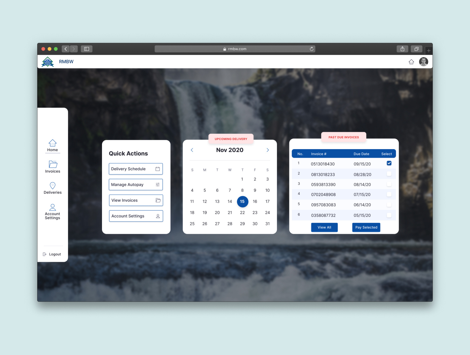 User Portal Redesign - Home Screen by Connor Schmitt on Dribbble