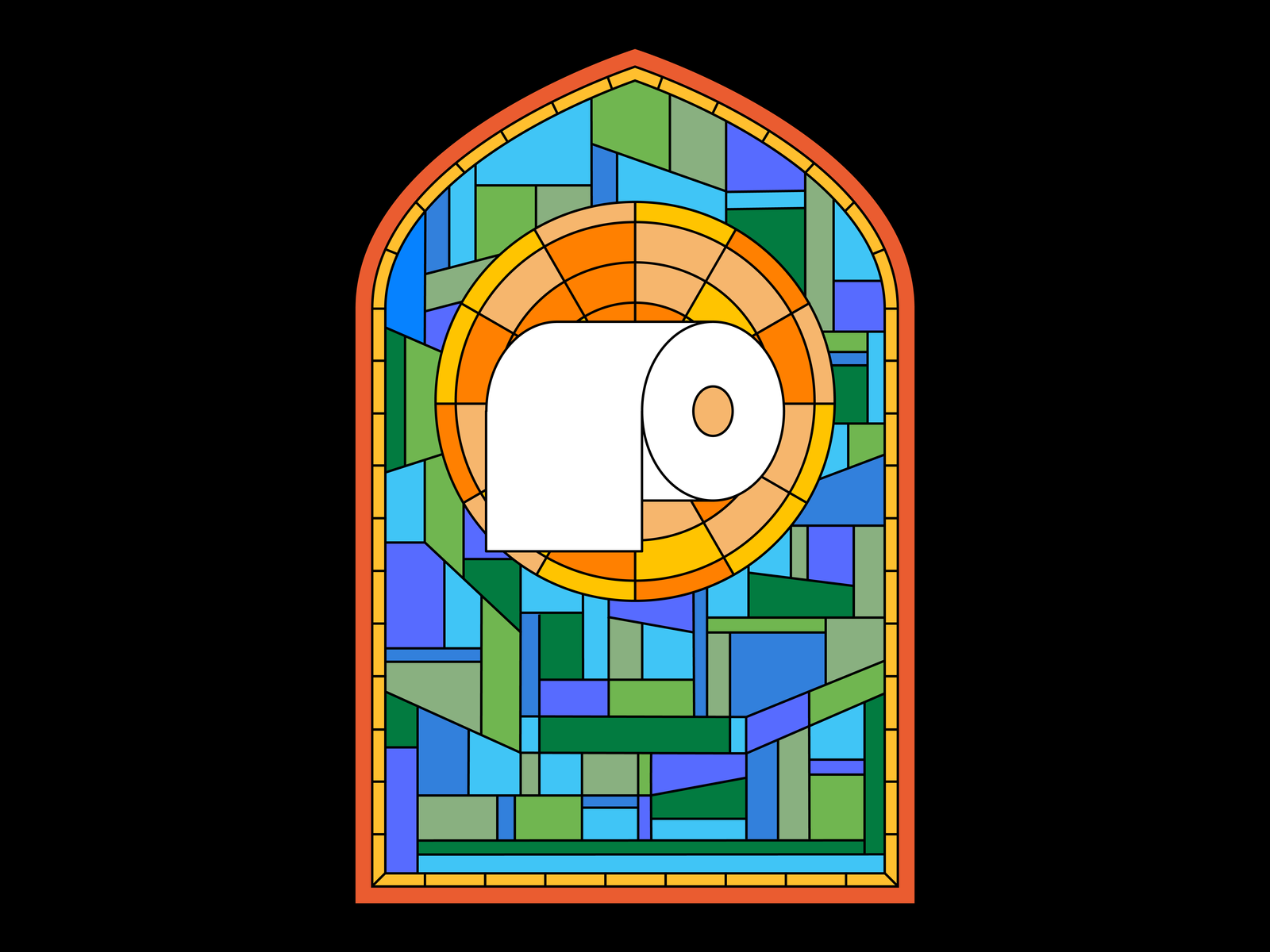 Bloodrush Stained Glass by Zarina Othman on Dribbble