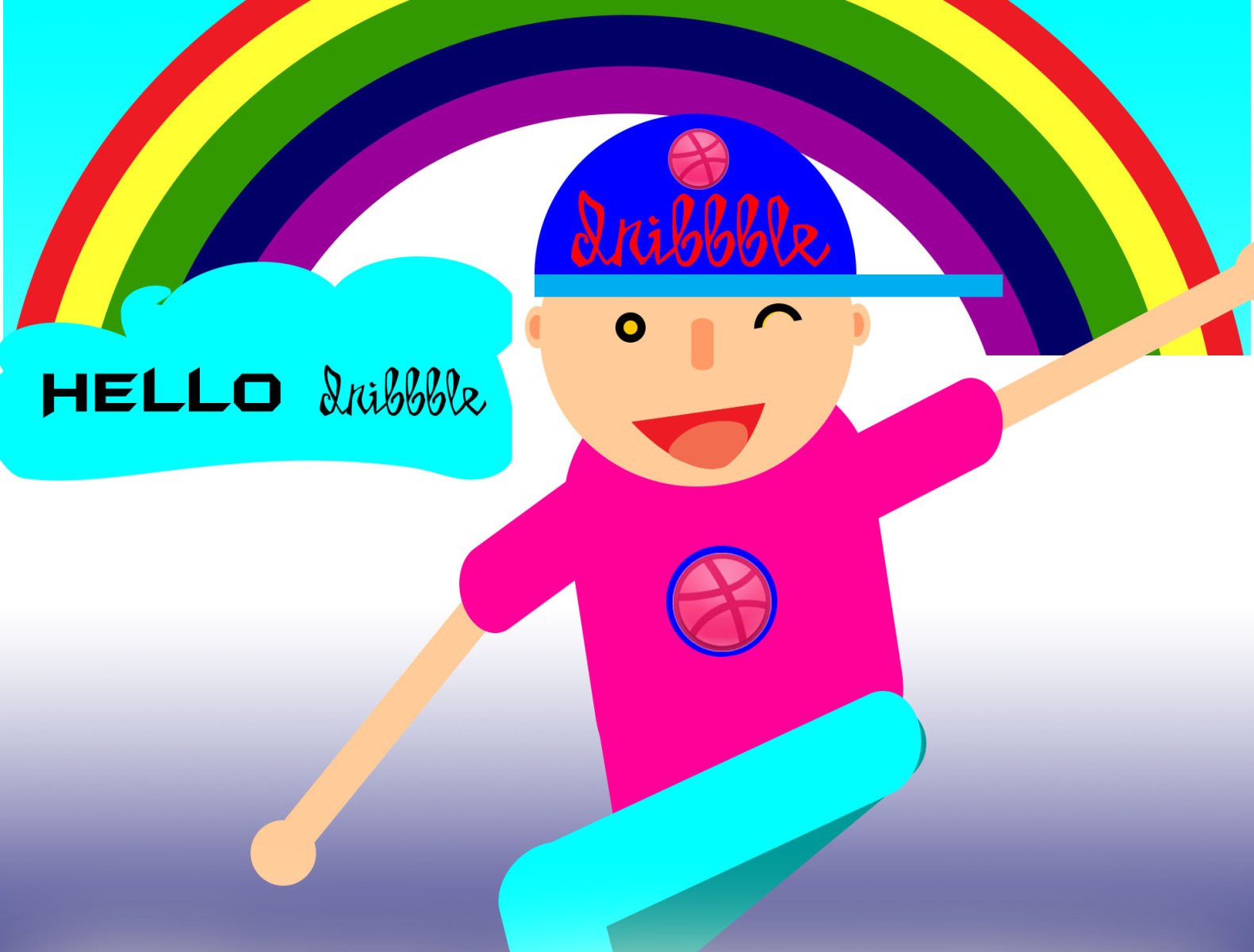 happy dribble by Lal bahadur on Dribbble