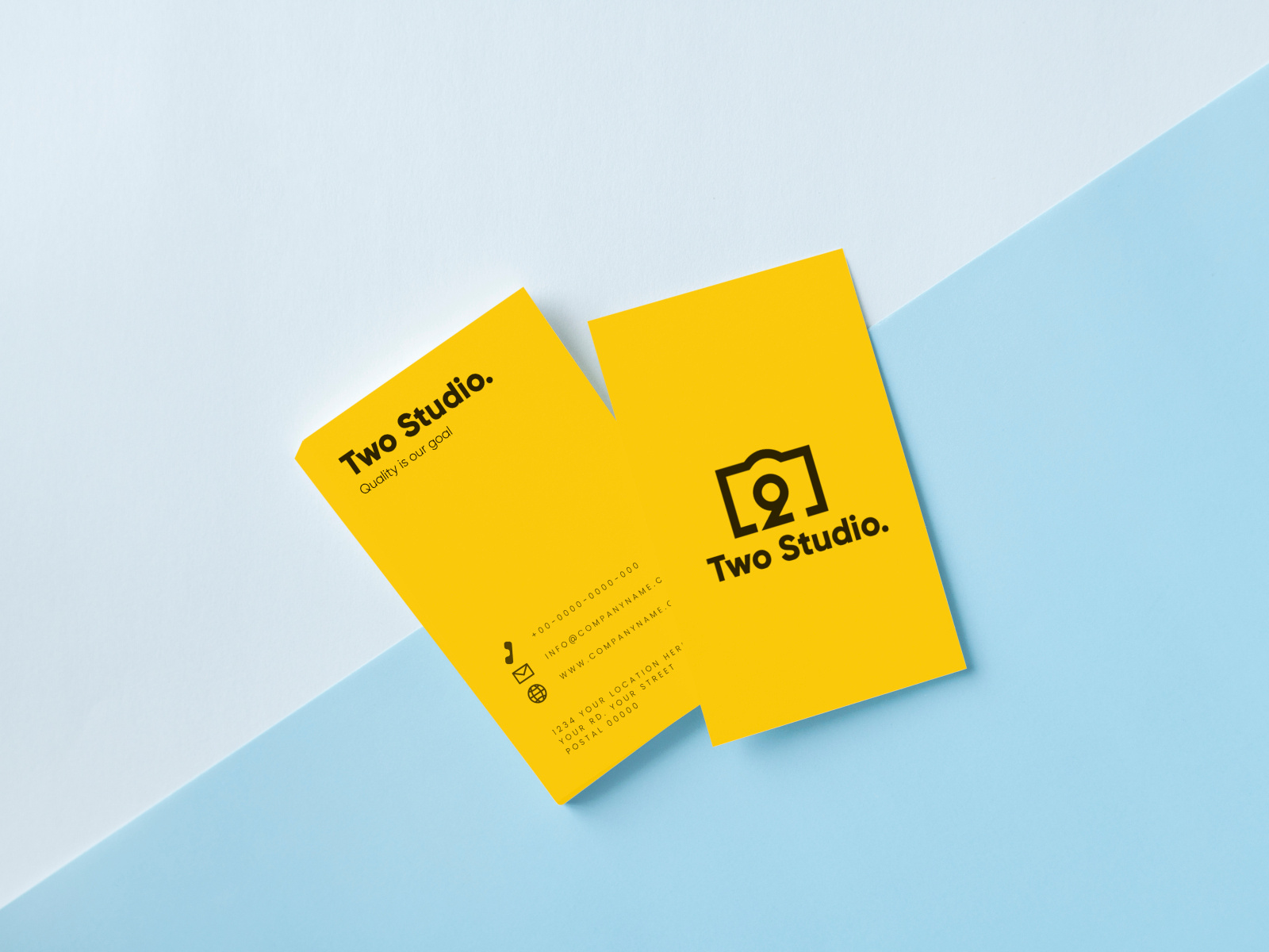 Two Studio Logo Design With Mockup by Designbyiam on Dribbble