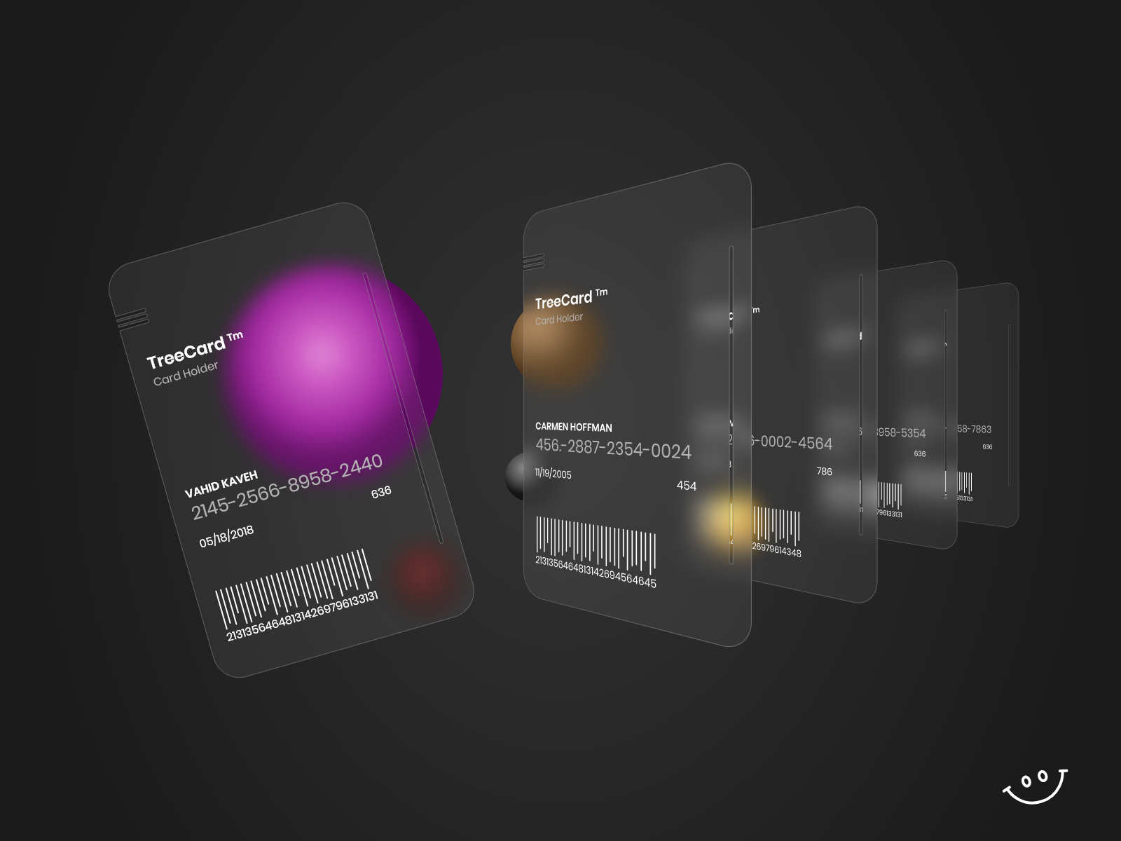 Glass Card Design by Vahid Kaveh on Dribbble