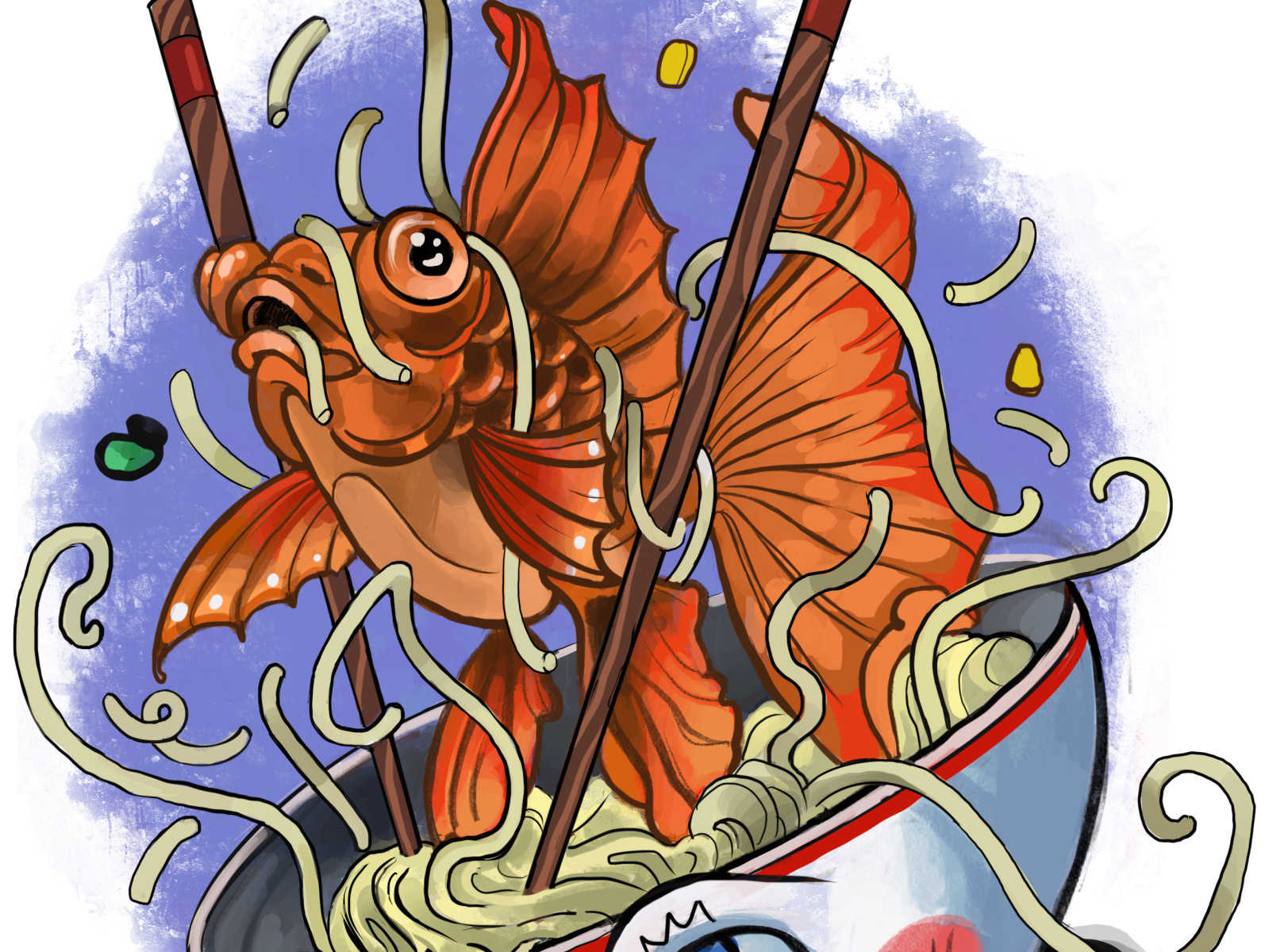 Gold fish by Maria on Dribbble