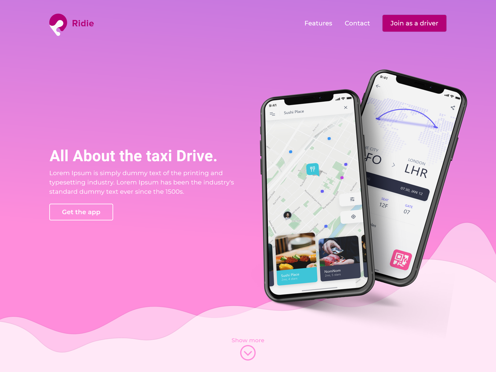 Mobile App Landing Page #DailyUI 003 by Jeewan Karunarathne on Dribbble