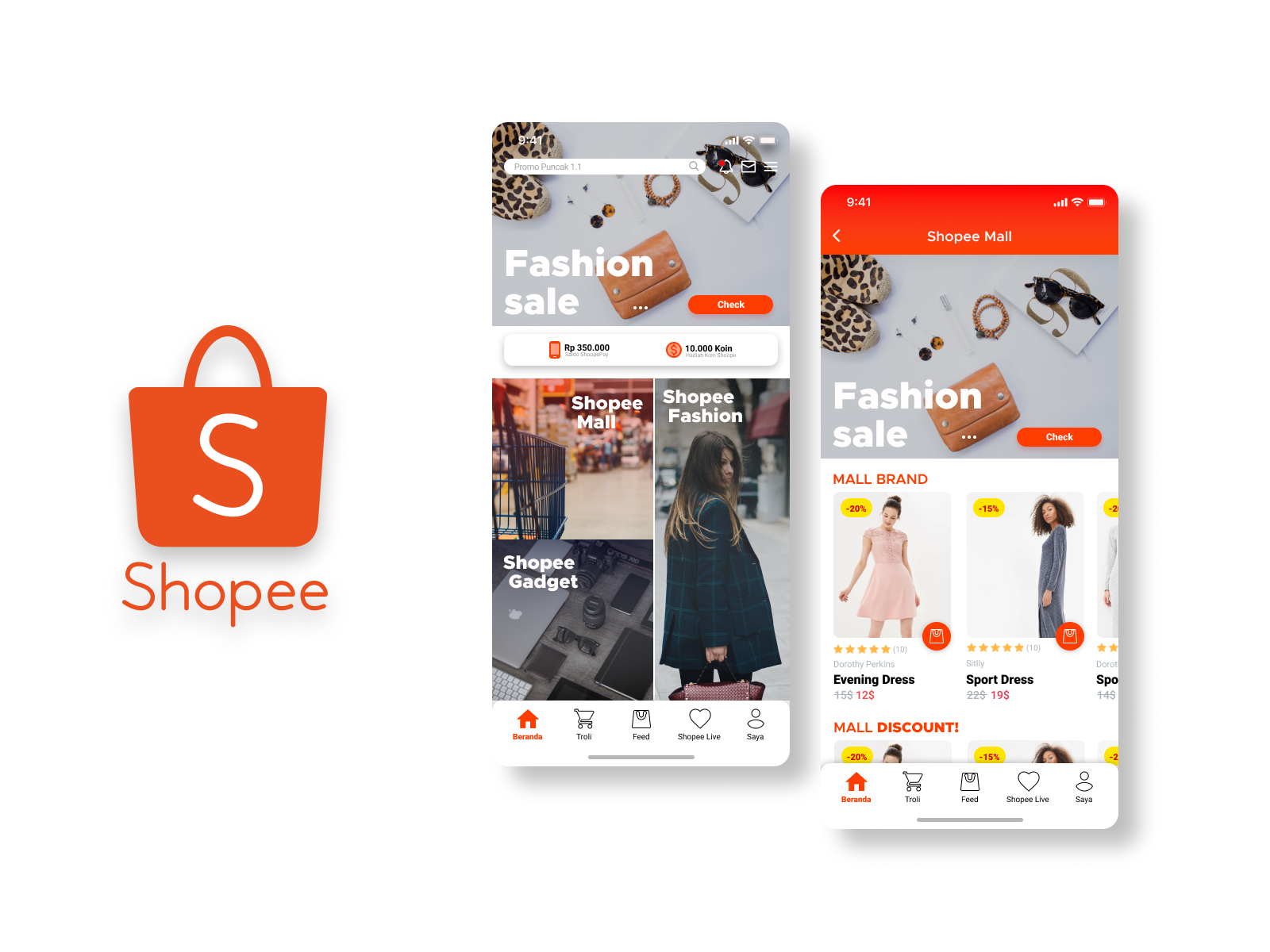 Shopee redesign Apps by ridhoelang on Dribbble