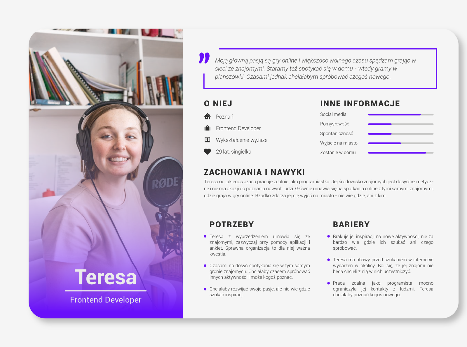 User Persona UX by vmadlustrator on Dribbble