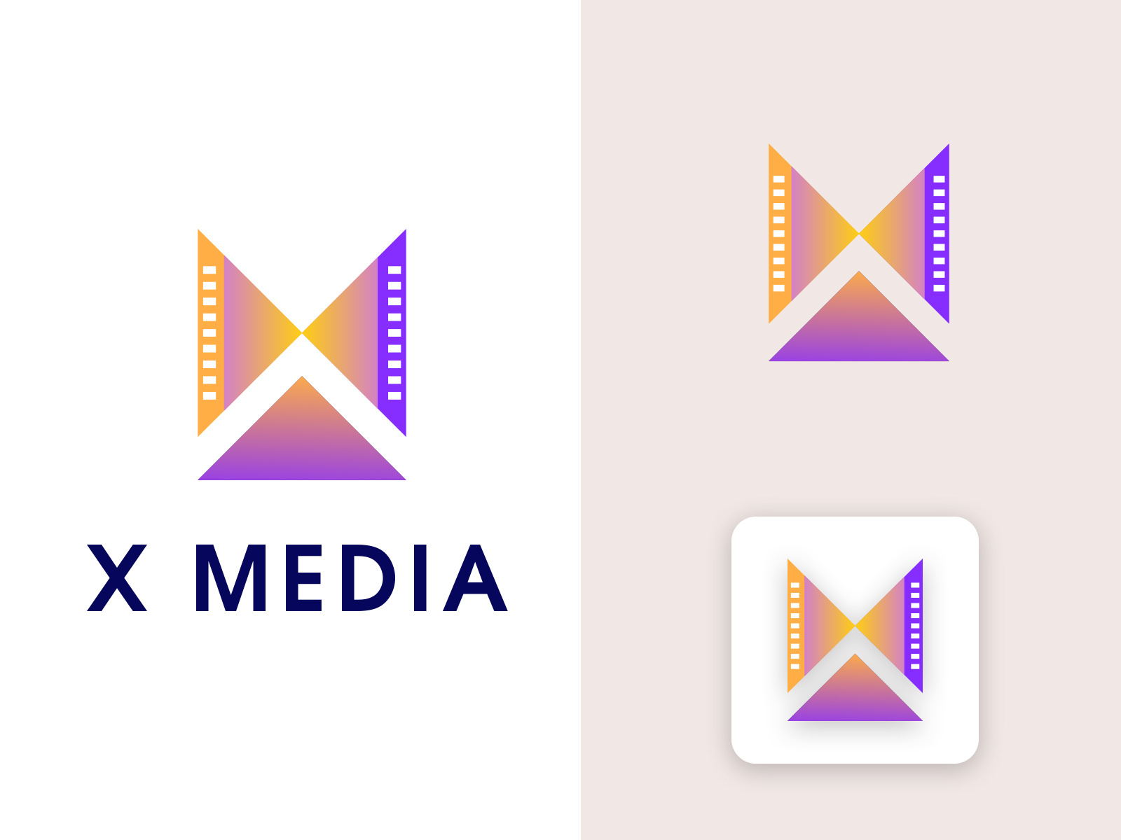 X Media Logo Design by MD Abdul Alim on Dribbble