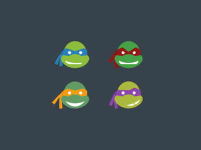 Teenage Mutant Ninja Turtles Icons by Jory Raphael - Dribbble