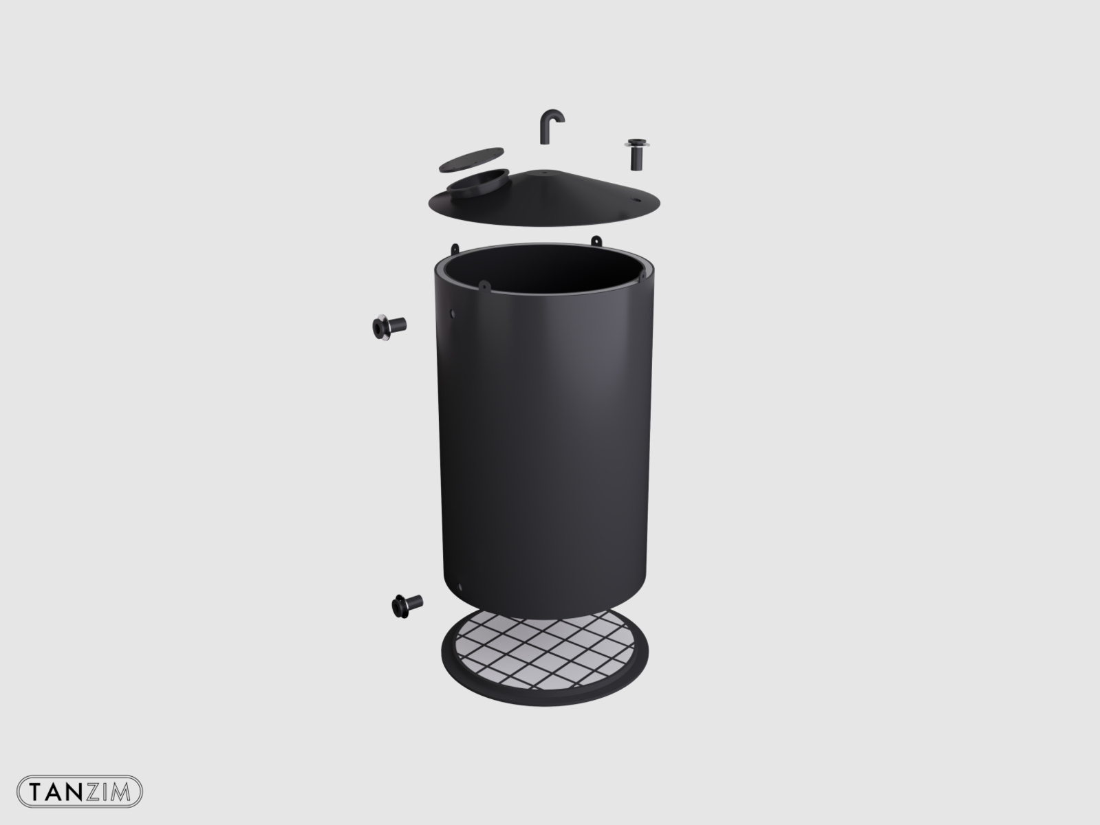 Dribbble - HDPE_Tank_Exploded.jpg by TANZIM RAHAT