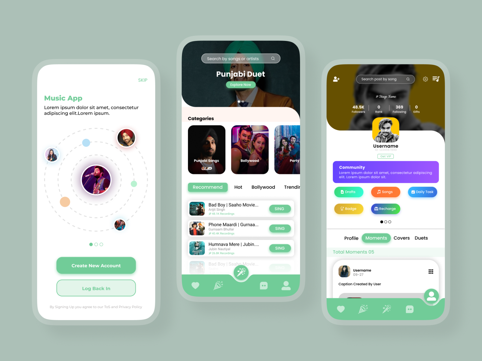 Dribbble - Music App UI Design By Sagar KD UI UX Designer.png by Sagar KD