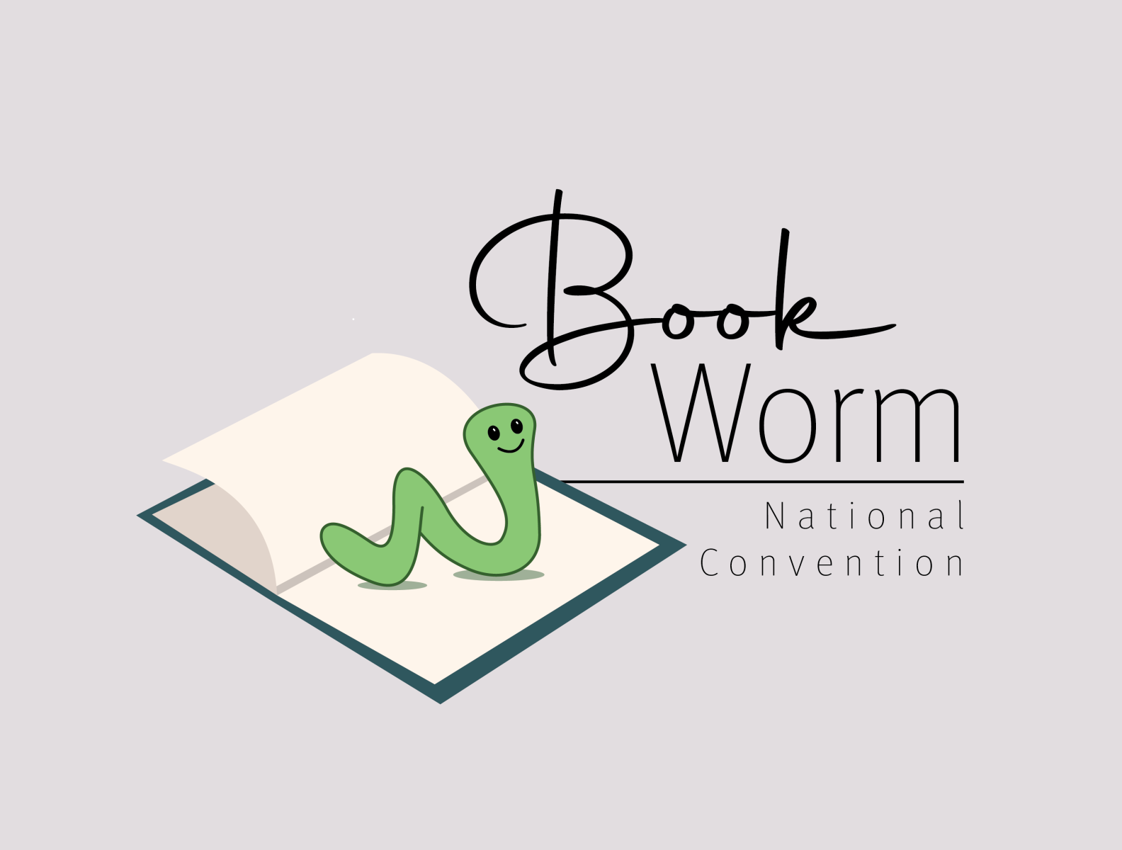 The First Annual Book Worm Convention by Lauren Brown on Dribbble