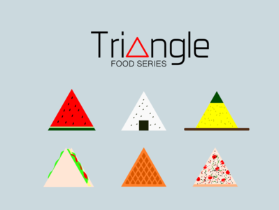Triangle Food Series - Icons Illustration by Dzulfikri Amrudinhaq on ...