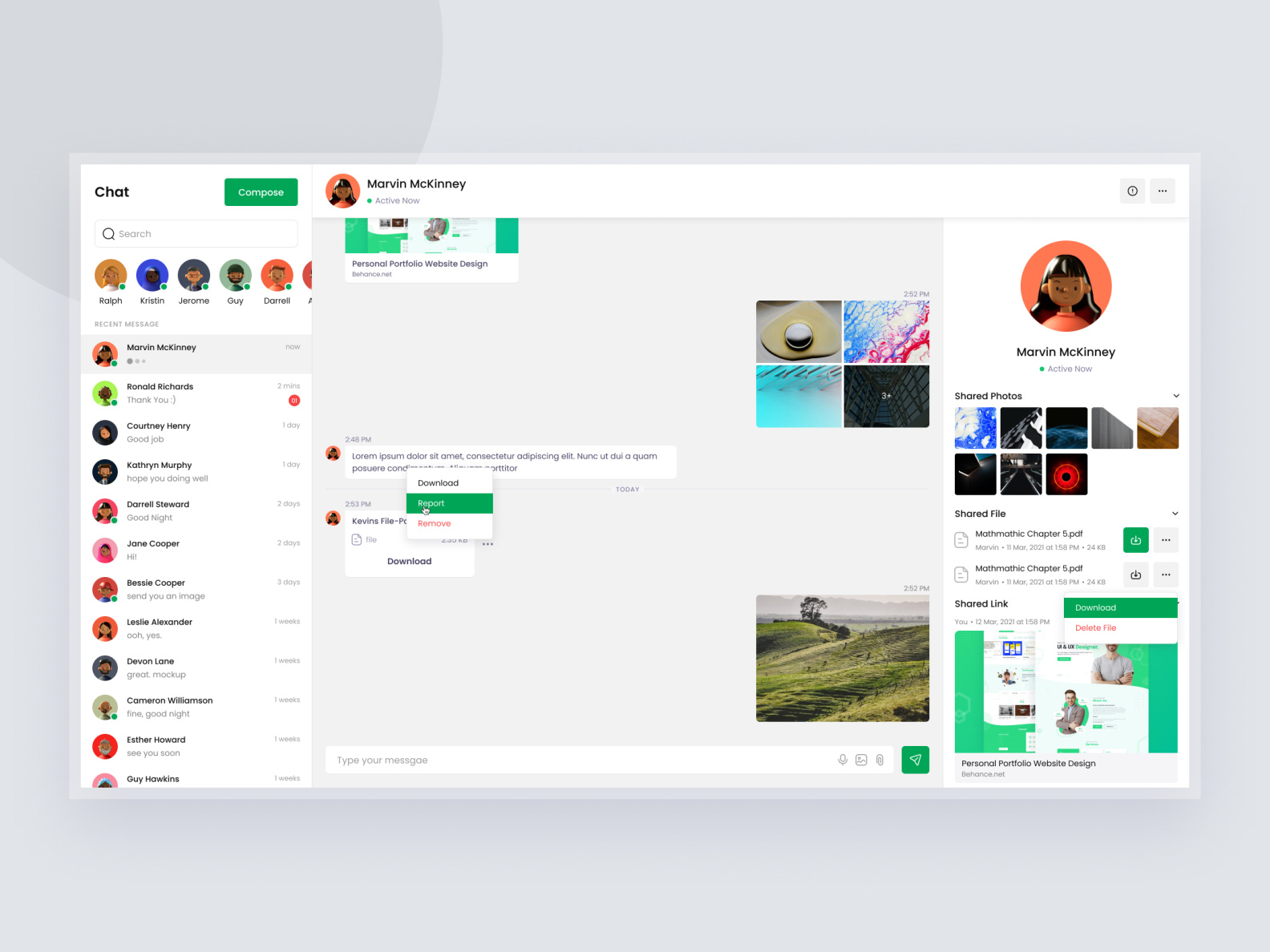 Oxrin - Free Chat Message Figma Template by Zafor on Dribbble