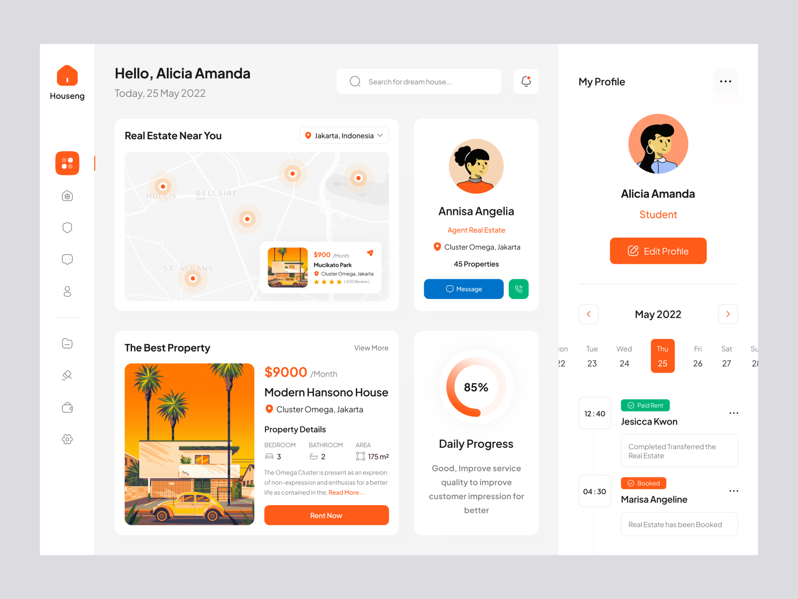 Houseng - Real Estate Dashboard Design by Andri. for Pickolab Studio on ...