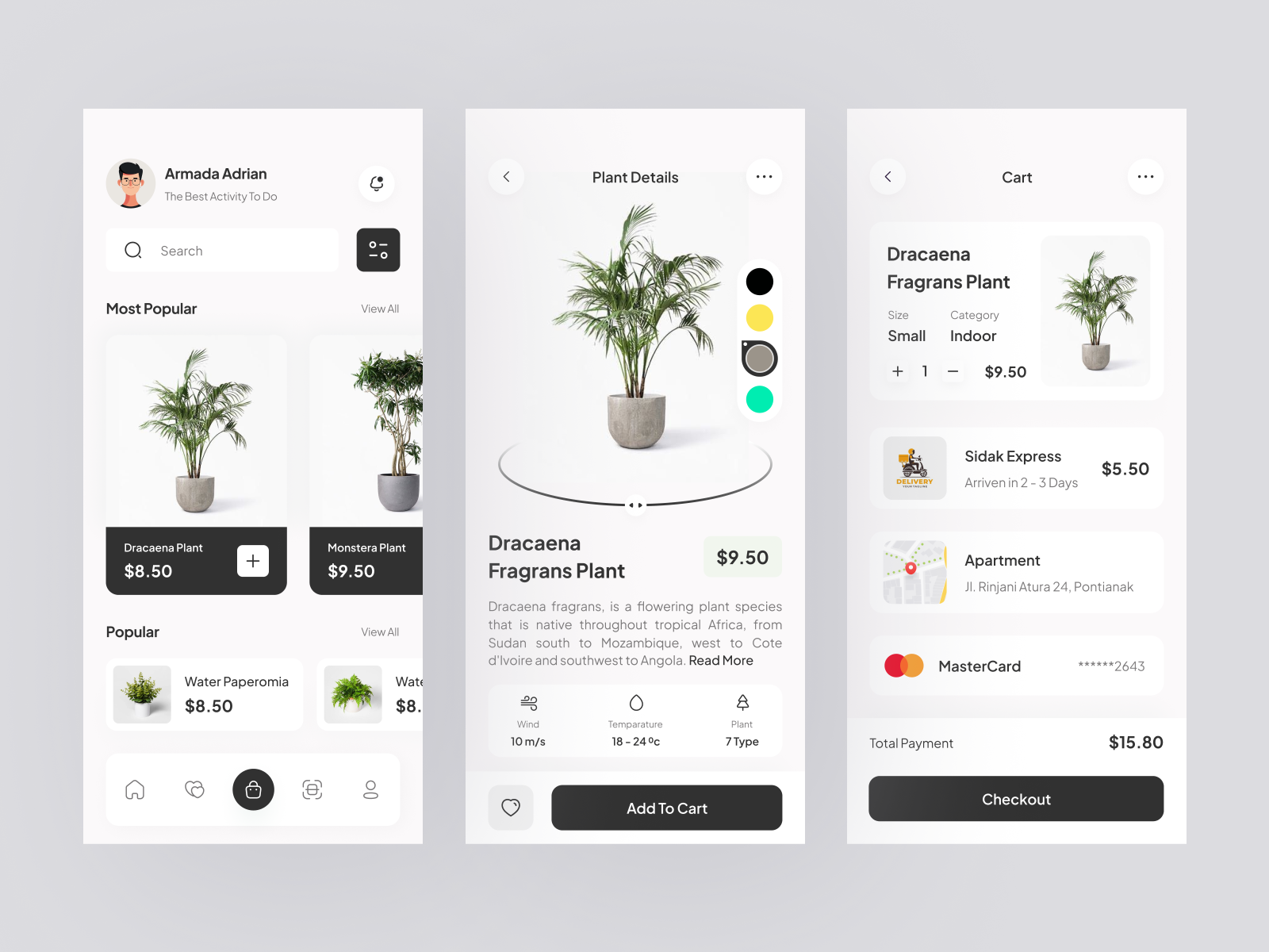 Plant Shop Mobile App by Andri. for Pickolab Studio on Dribbble