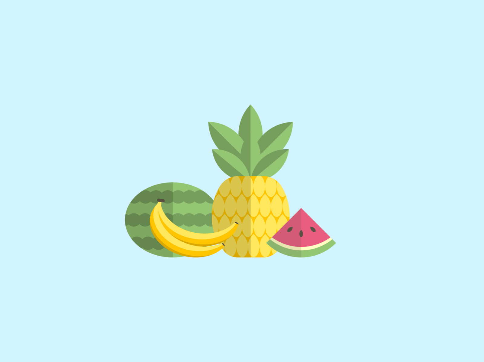 Simple Fruit Illustration by Evon C. on Dribbble