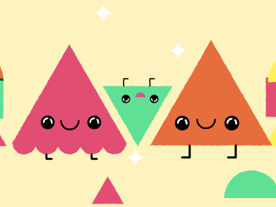 geometric family by Glenn Newcomer on Dribbble
