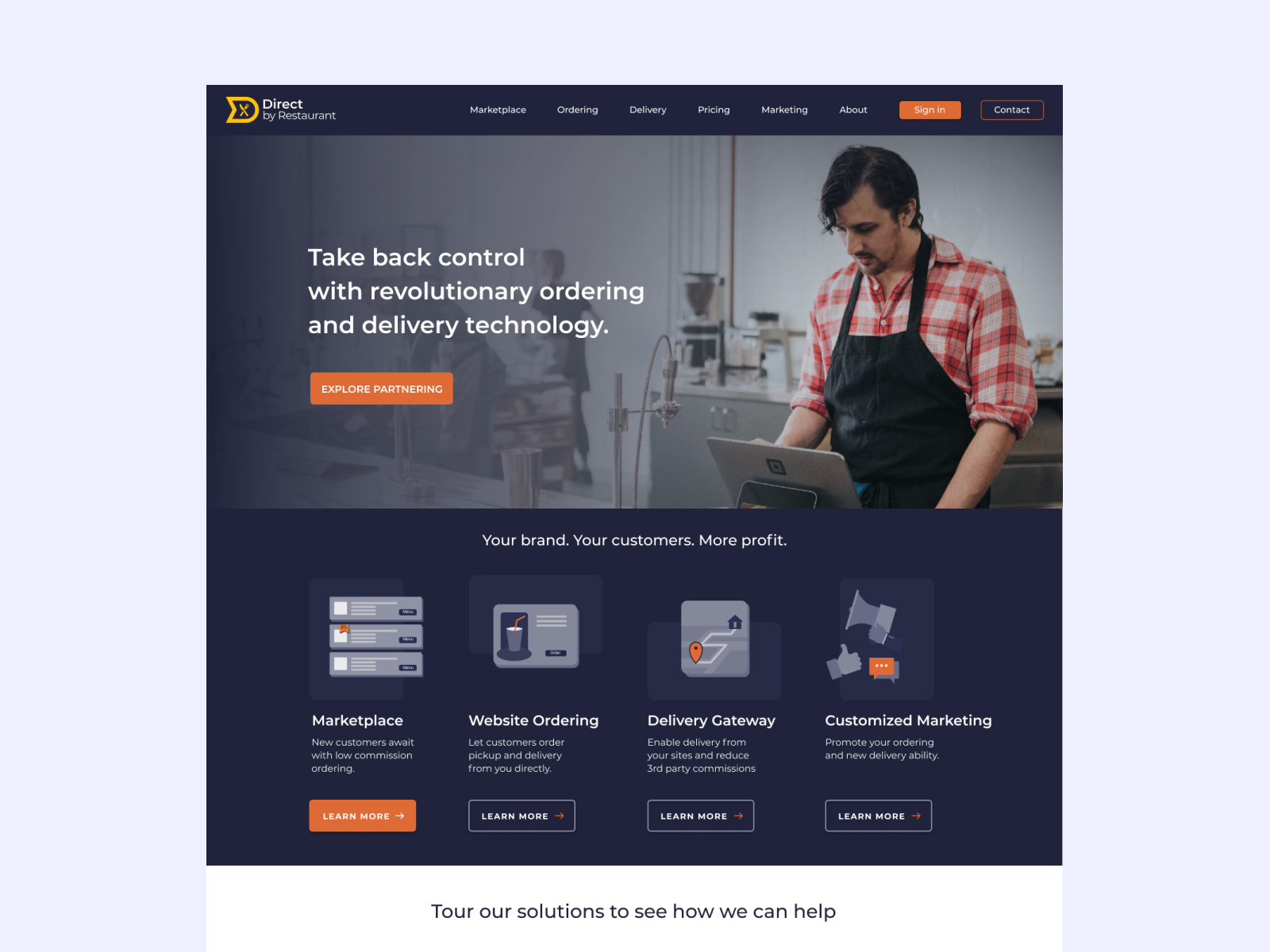 DBR - Landing Page by Lijo Joseph on Dribbble
