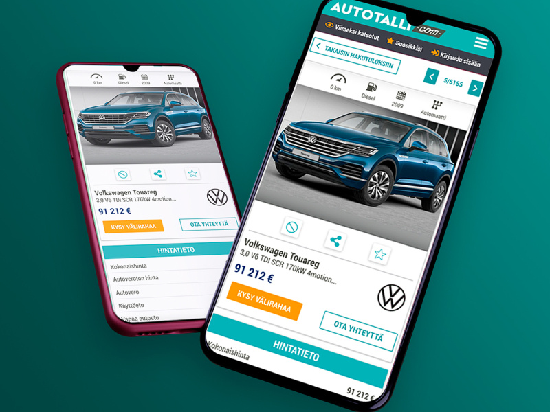 Design for new cars target page by Pasi Jormalainen on Dribbble