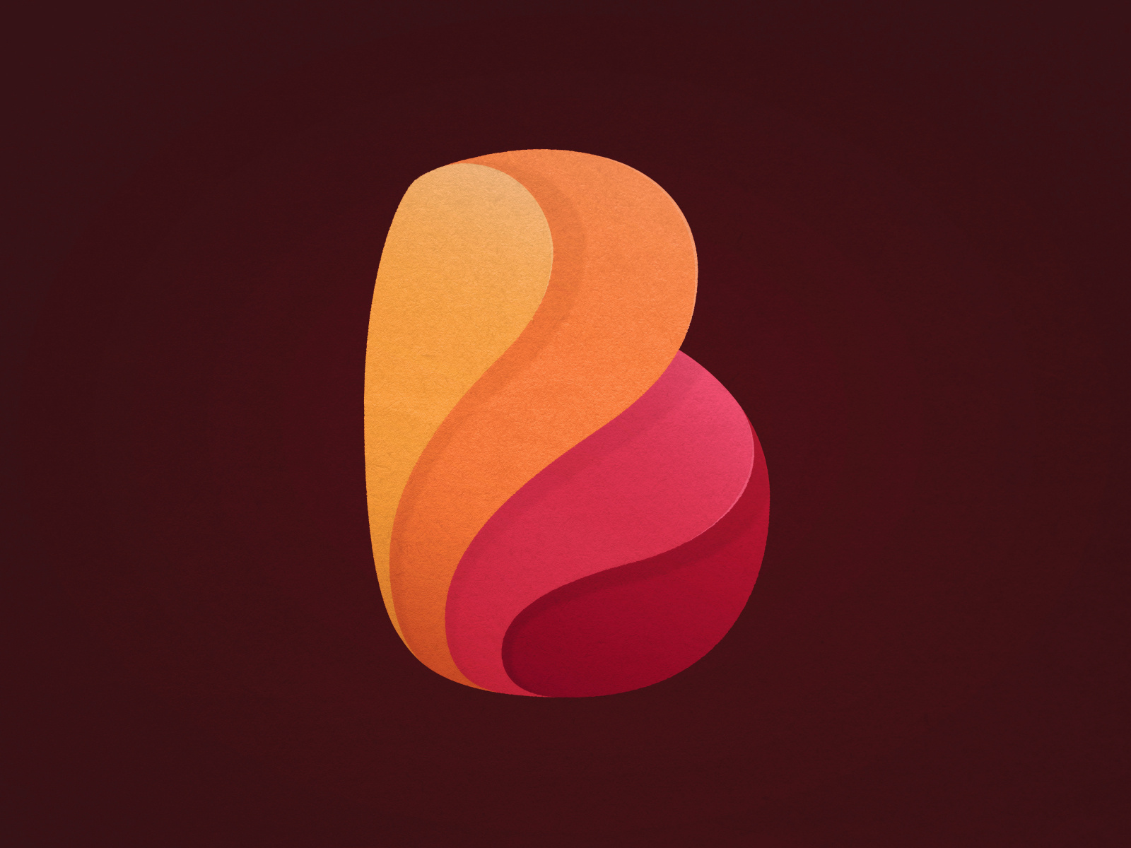 B letter by Danila Shatilov on Dribbble