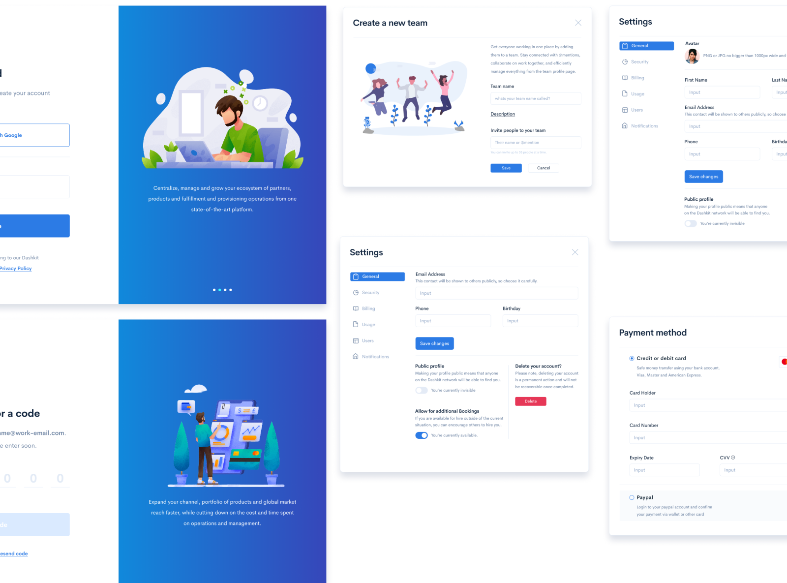 Dashboard Components by Avon Pereira on Dribbble