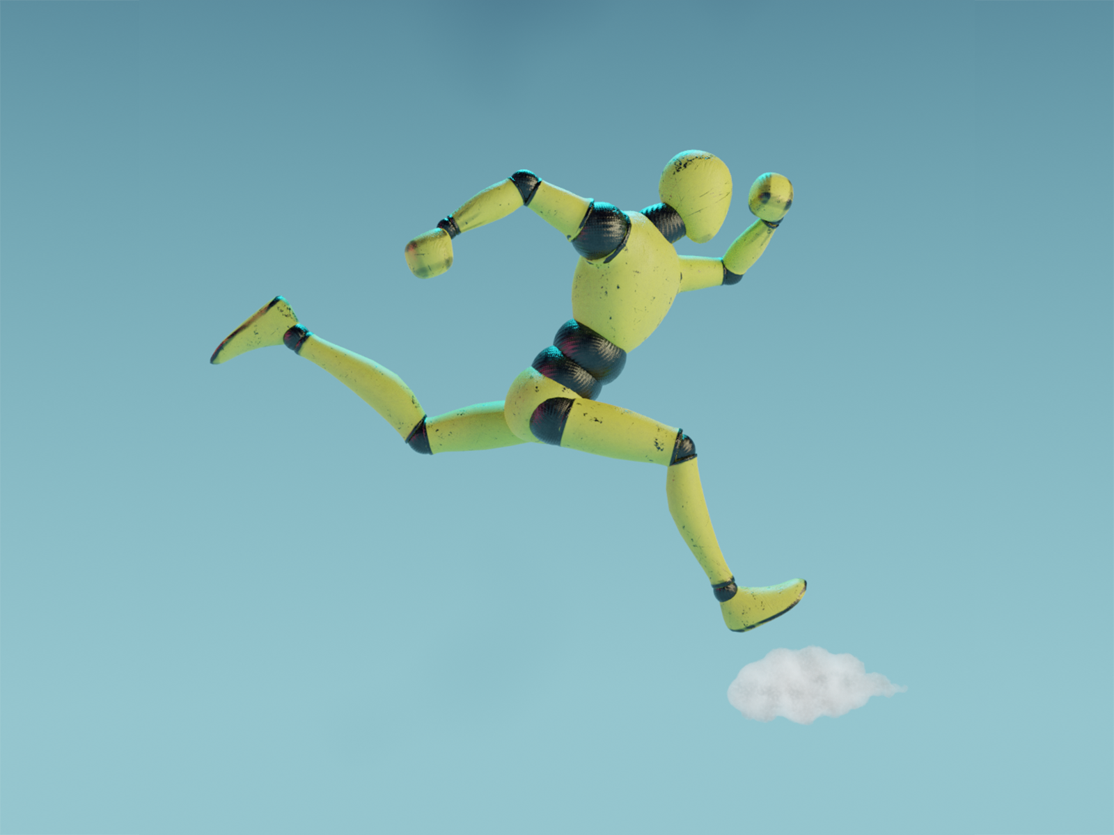 Cloud jumping by Gustavo Taira on Dribbble