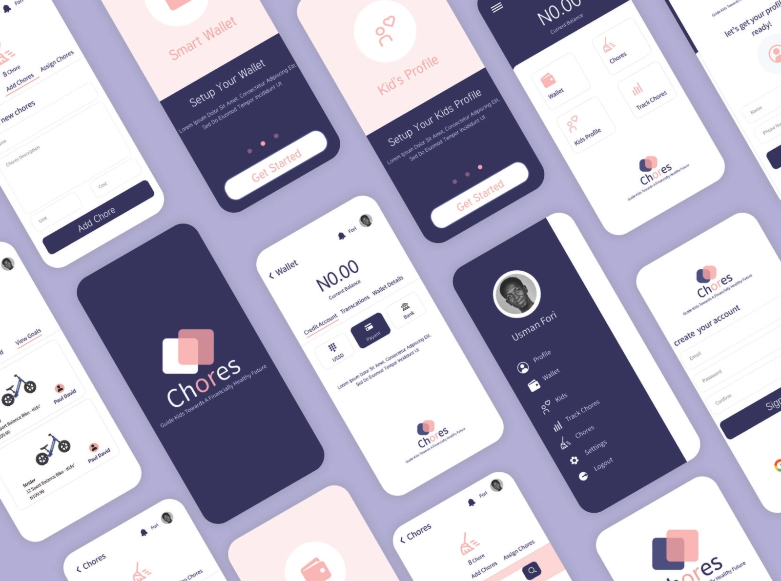 Chores App by Usman Fori on Dribbble