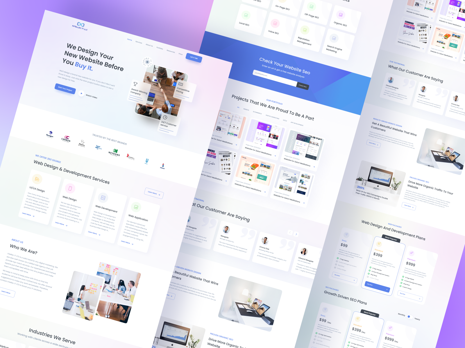 It Company Website Ui Design with Figma by Shuvo Sarker on Dribbble