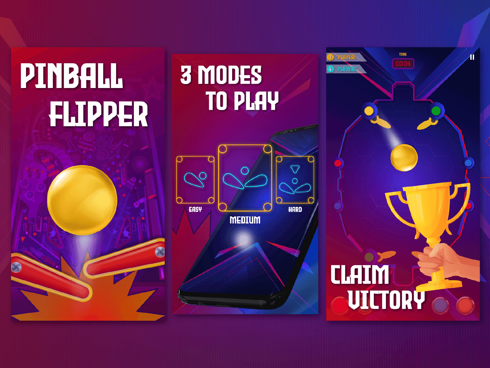 Pinball App Screenshots by Sania Sany on Dribbble