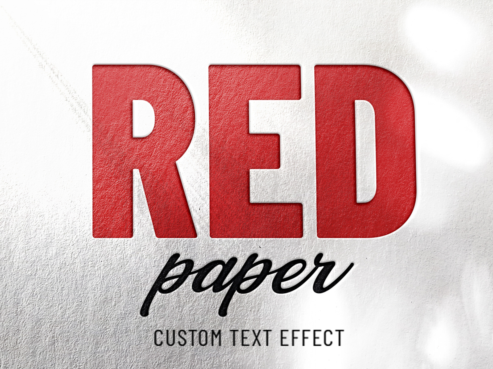 [FREEBIES] RED PAPER PHOTOSHOP TEXT EFFECT by Bamas Satria Rahman on ...