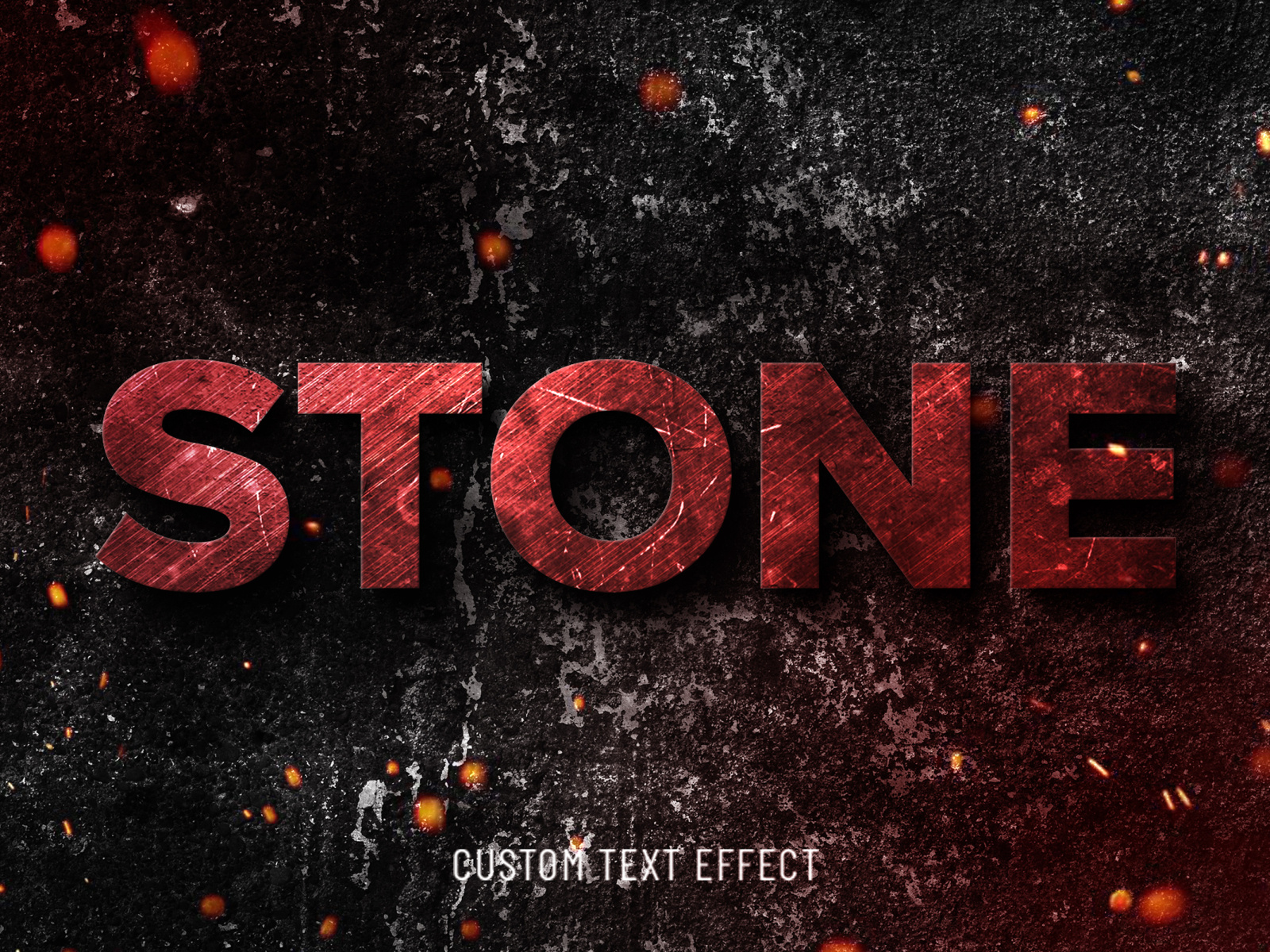 STONE – PHOTOSHOP TEXT EFFECT by Bamas Satria Rahman on Dribbble