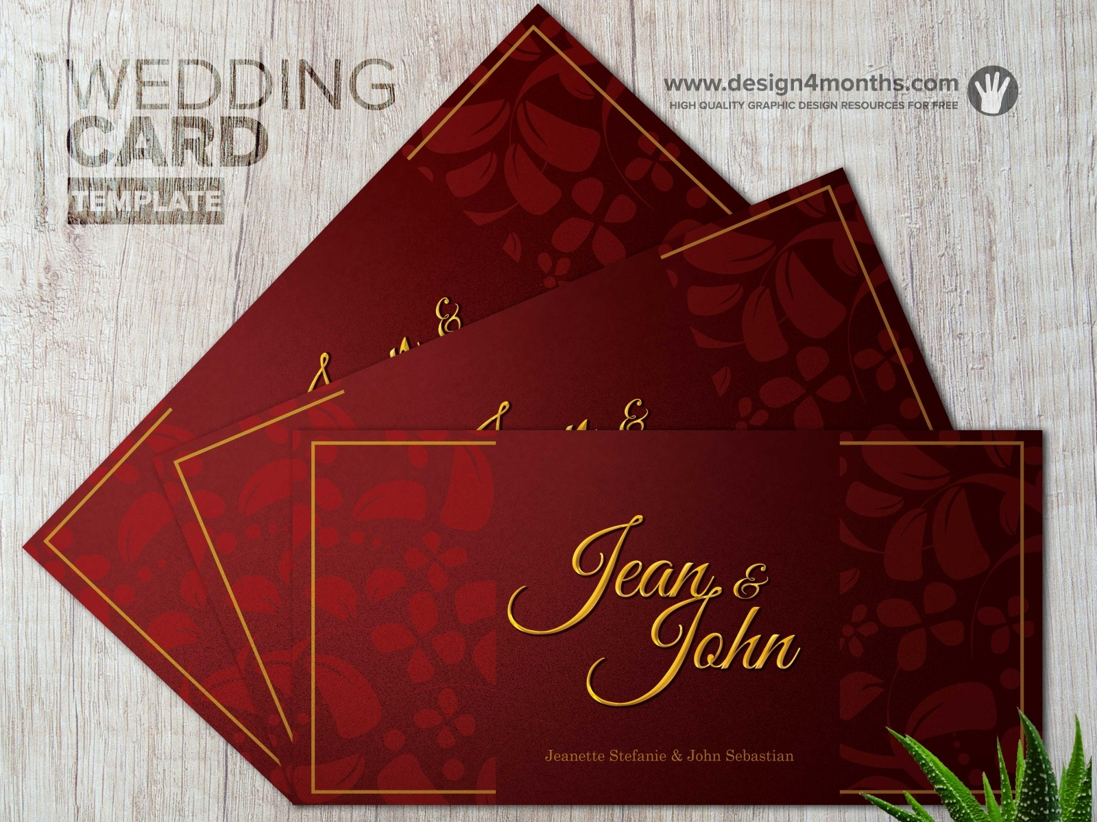 FREE WEDDING INVITATION PSD TEMPLATE by Bamas Satria Rahman on Dribbble